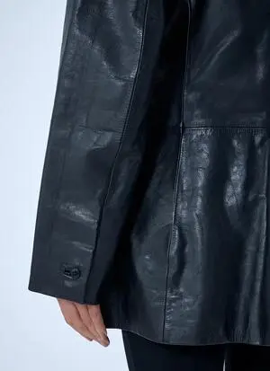 Alexander Wang Leather Single-breasted Blazer