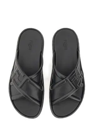 Fendi Leather Sandals