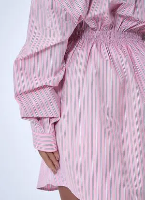 Miu Miu Striped Poplin Dress