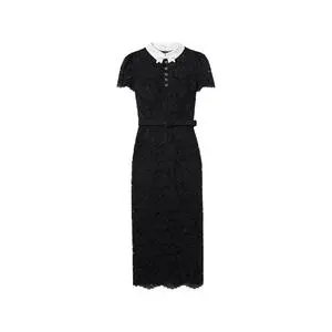 SELF-PORTRAIT Lace Midi Dress - Black