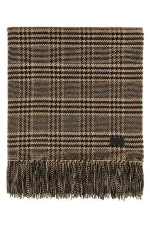 Saint Laurent Embroidered Silk Blend Scarf - Multicolor