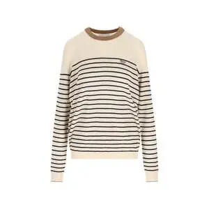 Prada Striped Jumper - Cream