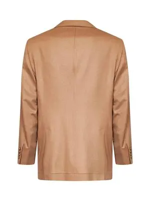 Brunello Cucinelli Camel Camel Hair Tailor One-and-a-half-breasted Jacket