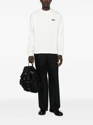 Prada Cotton Crewneck Sweater - Multicolor