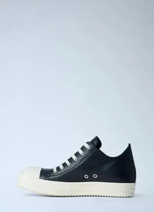 Rick Owens Leather Low-top Sneakers