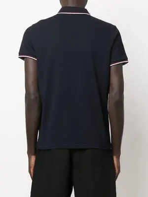 Moncler Logo Cotton Polo Shirt - Multicolor