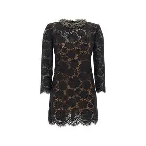 SELF-PORTRAIT Lace Mini Dress - Black