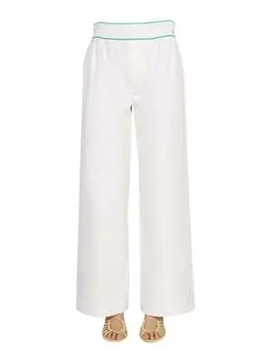 Bottega Veneta Cotton Twill Trousers - White