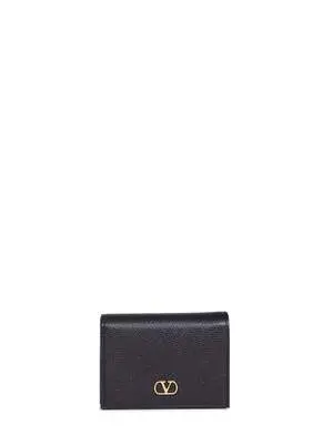 Valentino Garavani Black Vlogo Signature Wallet - Multicolor
