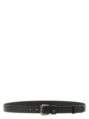 Valentino Garavani Vlogo Signature Belt - Black