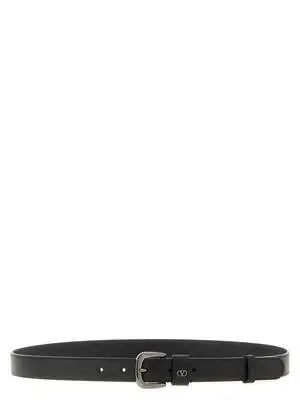 Valentino Garavani Vlogo Signature Belt - Black