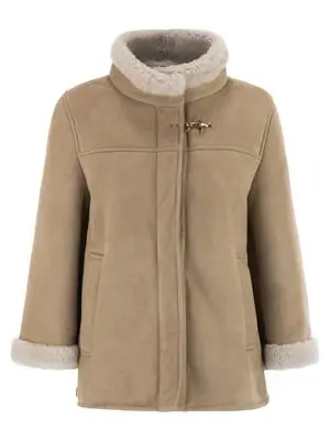 FAY Sheepskin Coat - Cream