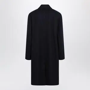 Dries Van Noten Single-breasted Wool Coat - Blue