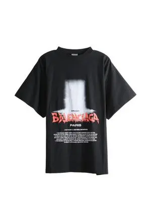 Balenciaga Printed Cotton T-shirt - Multicolor