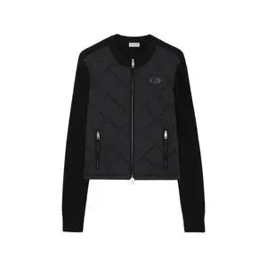 Burberry Quilted Ripstop Nylon And Wool Fitted Jacket - Black