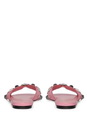 Balenciaga Leather Sandals - Pink