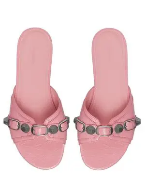 Balenciaga Leather Sandals - Pink