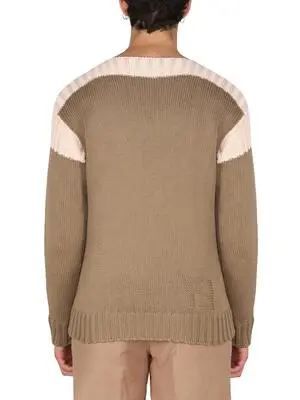 Fendi Cotton And Cashmere Sweater - Cream