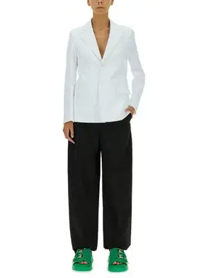 Bottega Veneta Single-breasted Jacket - White