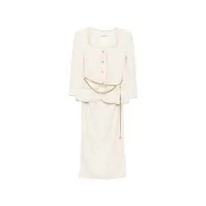SELF-PORTRAIT Neutrals Skirts Pencil Skirts - Cream