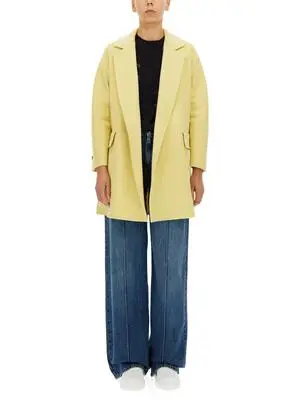 Max Mara Beira Overcoat - Yellow