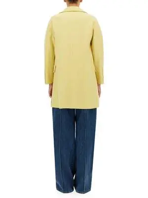Max Mara Beira Overcoat - Yellow