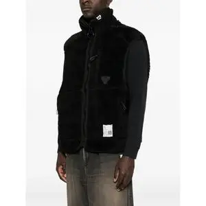 Mihara Yasuhiro Faux-shearling Vest - Black