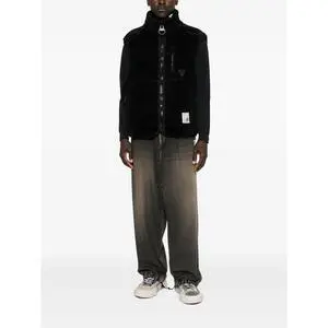 Mihara Yasuhiro Faux-shearling Vest - Black