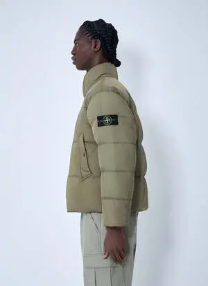 Stone Island Logo Patch Bomber Jacket