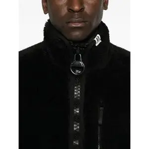 Mihara Yasuhiro Fleece Textured Zip Up Jacket - Black