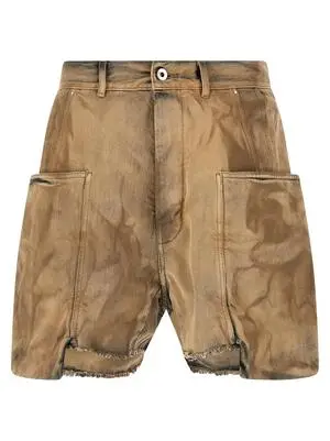Rick Owens Stefan Cargo' Shorts - Cream