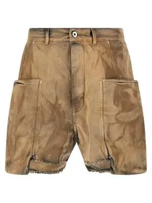 Rick Owens Stefan Cargo Shorts - Cream