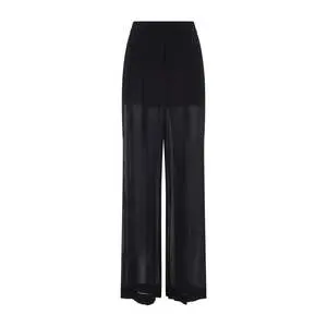 Alberta Ferretti Georgette Pants - Black