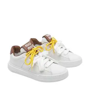 Miu Miu Logo Bicolor Sneakers