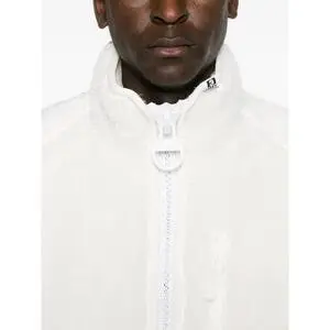 Mihara Yasuhiro High Neck Fleece Jacket - White