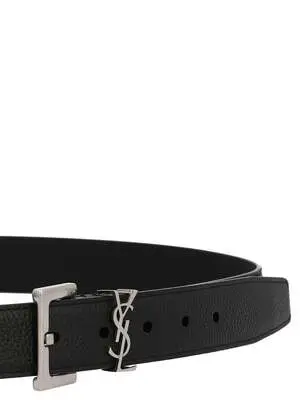 Saint Laurent Monogram' Belt - Black