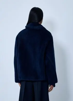 Max Mara Wool-and-silk-blend Coat - Blue