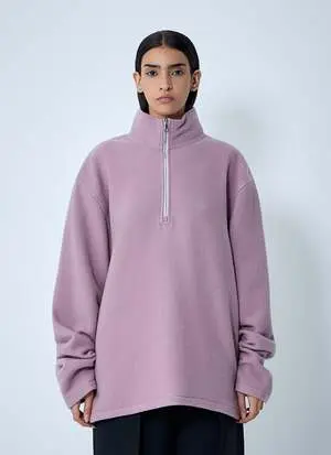 RIER Zip-up Fleece Sweatshirt