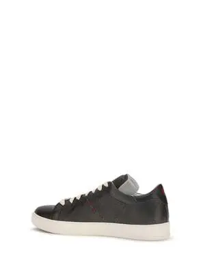 Kiton Leather Sneakers - Black