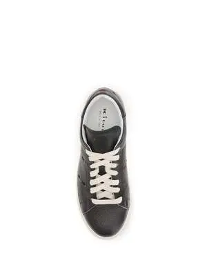 Kiton Leather Sneakers - Black