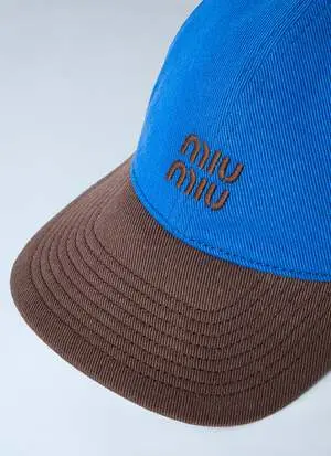 Miu Miu Logo Motif Baseball Cap