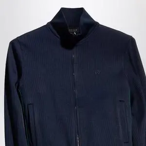 Gucci Ribbed Cotton Jersey Zip-up Sweatshirt - Blue