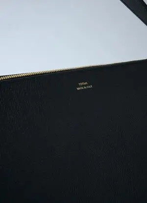 TOTEME Medium Bevel Grained Leather Shoulder Bag