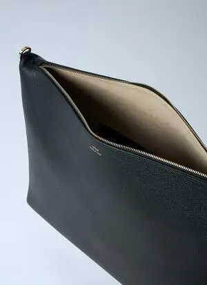 TOTEME Medium Bevel Grained Leather Shoulder Bag
