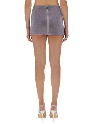 SELF-PORTRAIT Metal Mesh Skirt
