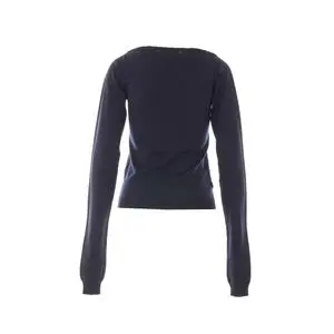 Miu Miu Logo Wool Boat Neck Shirt