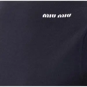 Miu Miu Logo Wool Boat Neck Shirt