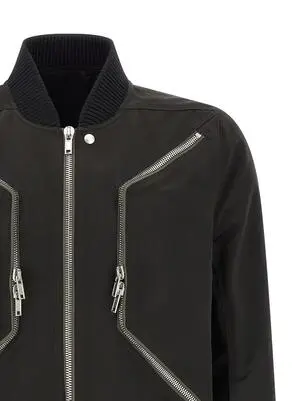 Rick Owens Heizer Flight' Bomber Jacket - Black