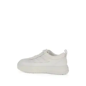 Moncler Panelled Low Top Trainers - White