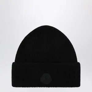 Moncler Wool And Cashmere Beanie - Black
